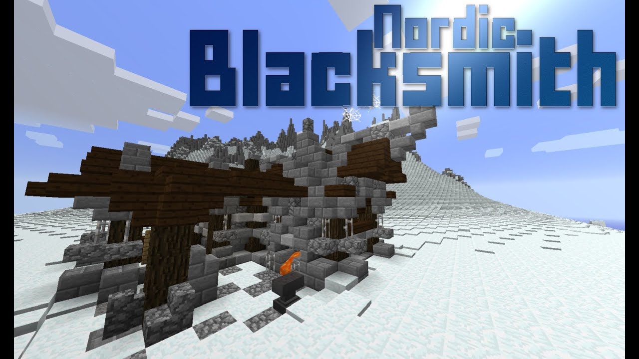 Minecraft Tutorial - Nordic Blacksmith - YouTube