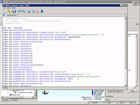 JMAG-Designer：Record and Run Operation Script - YouTube