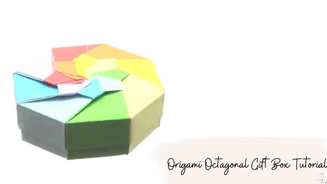 Origami Octagonal Gift Box Tutorial 🎁📦 How to Fold an Elegant Paper ...