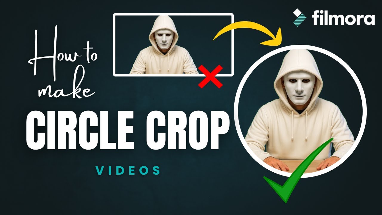 How to Make Circle Crop Videos in Filmora | Circle Mask Effect Tutorial ...