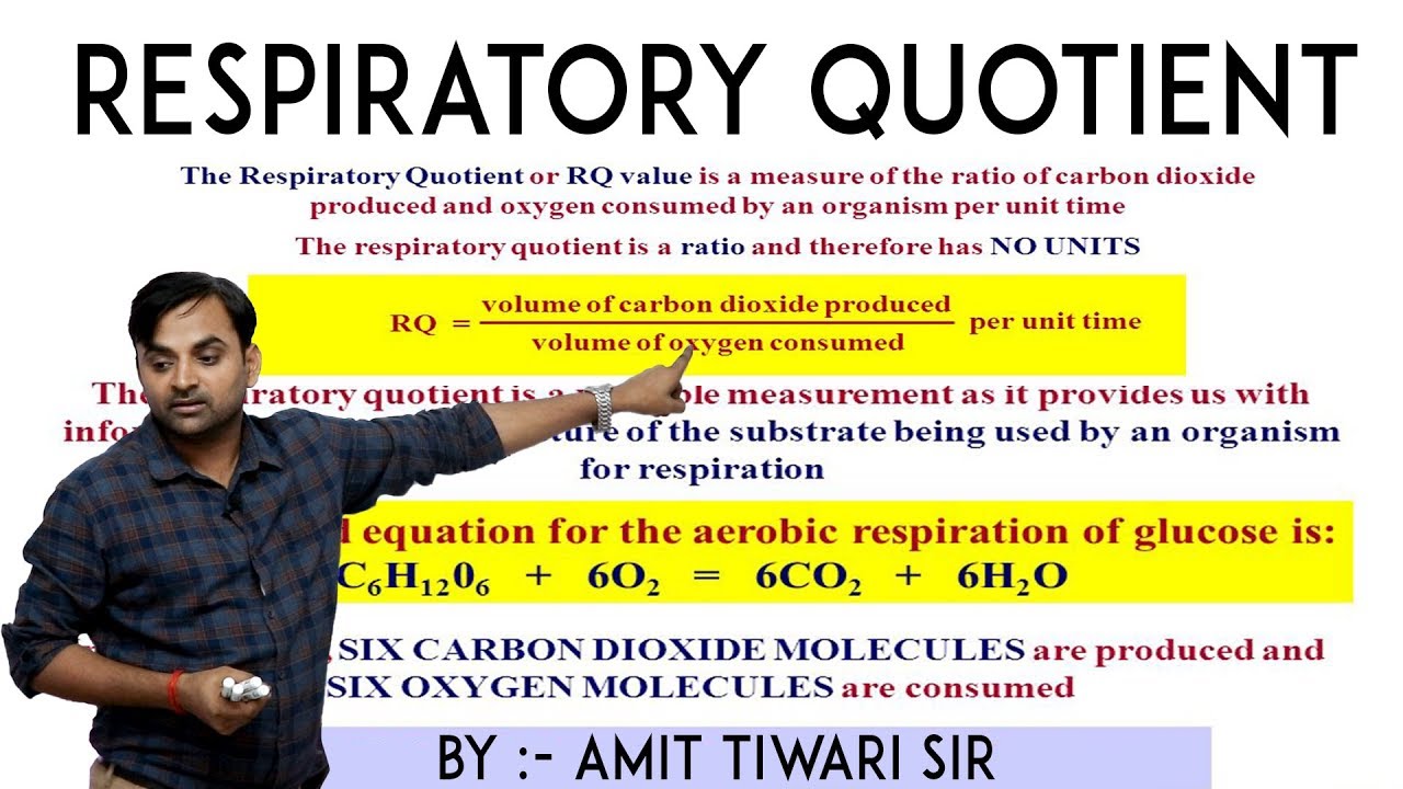 Respiratory Quotient RQ By Amit Tiwari Sir YouTube Respiratory Quotient RQ By Amit Tiwari Sir YouTube