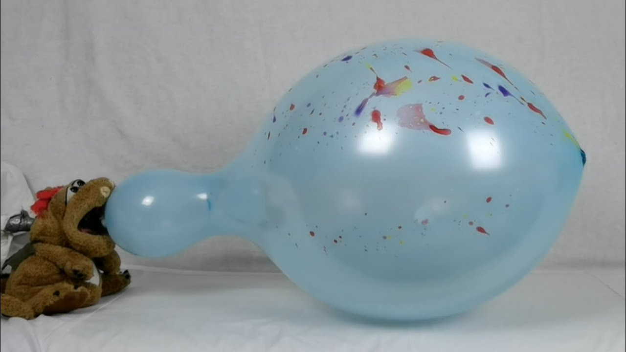 183 - blow to pop 16" punch balloon from Asia - YouTube