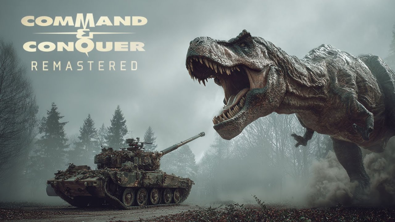 T-REX vs TANKS in Command and Conquer? - YouTube