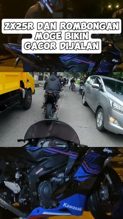 zx25r dan rombongan moge - YouTube
