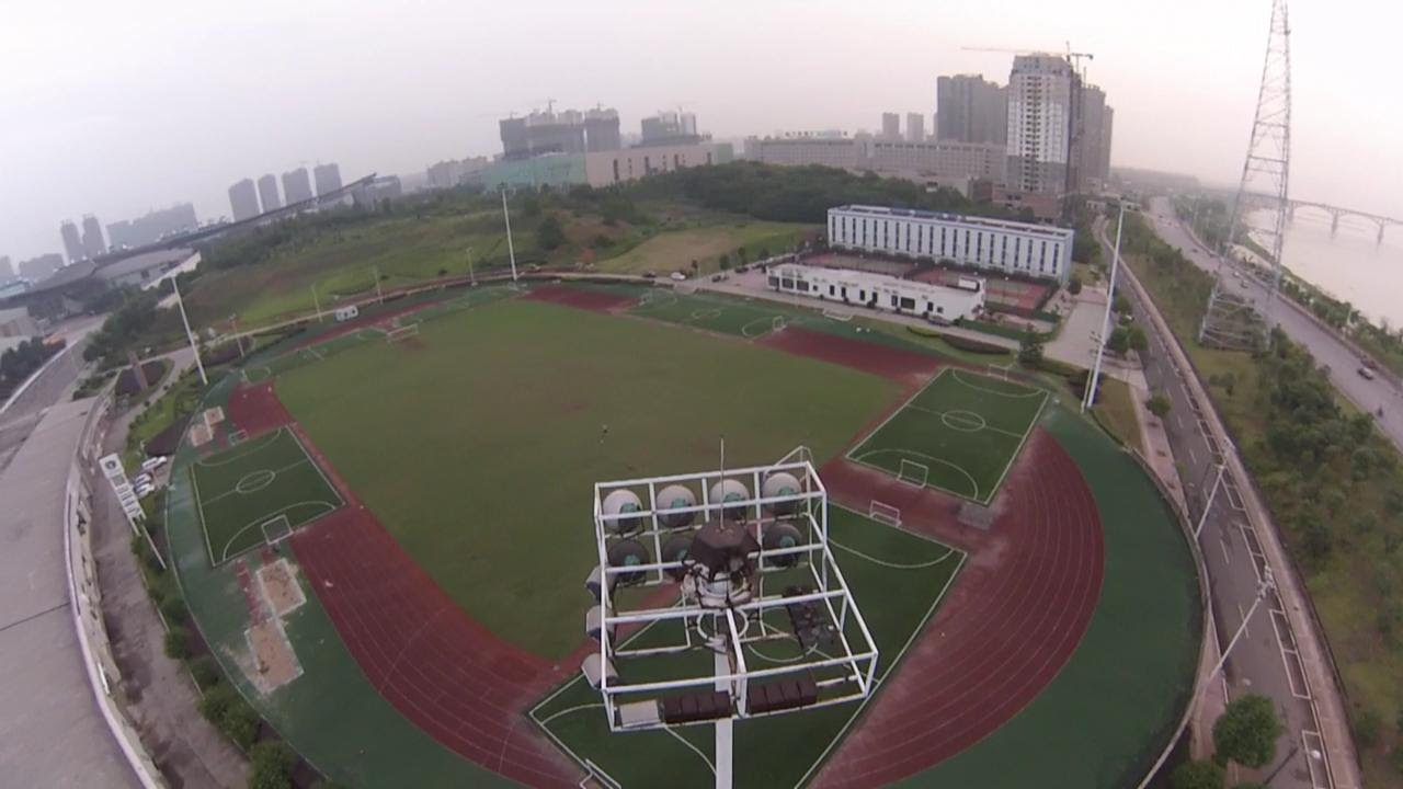 FreeX SkyView Football Field Flood Lights Inspection - YouTube