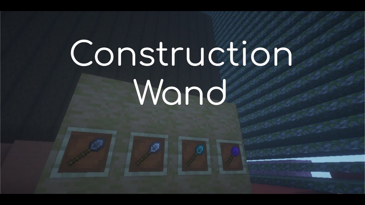 Construction Wand mod in Minecraft! - YouTube