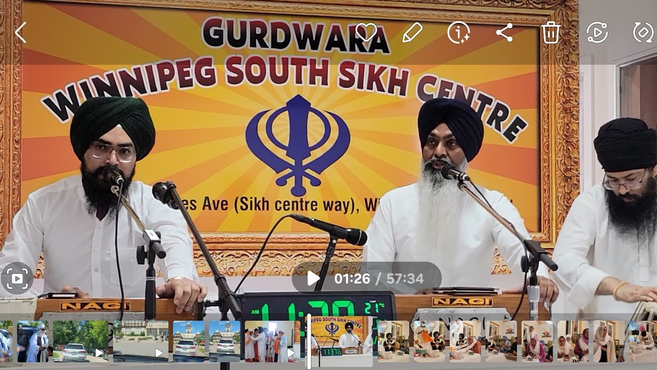 June 17, 24 Hajui Ragi gurdwara South sikh centre Rahim Teri Sukh ...
