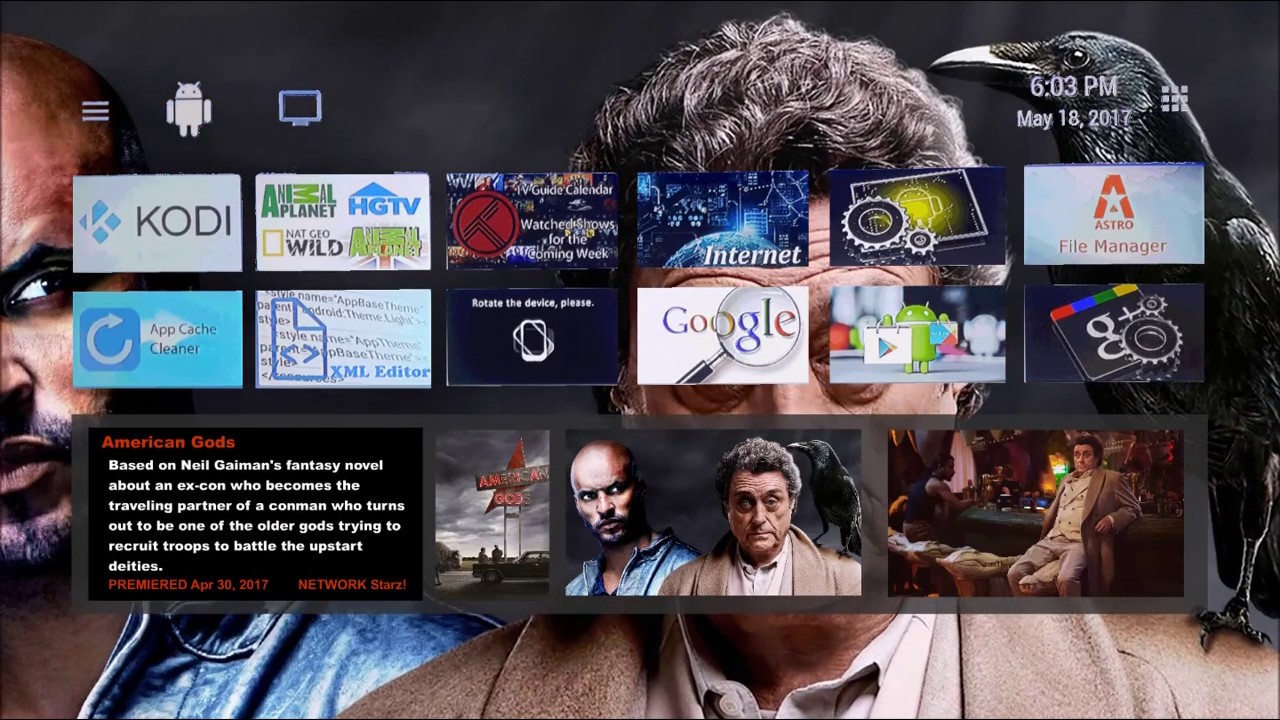 Design Concept for Android 4.0 TV Box home screen - YouTube