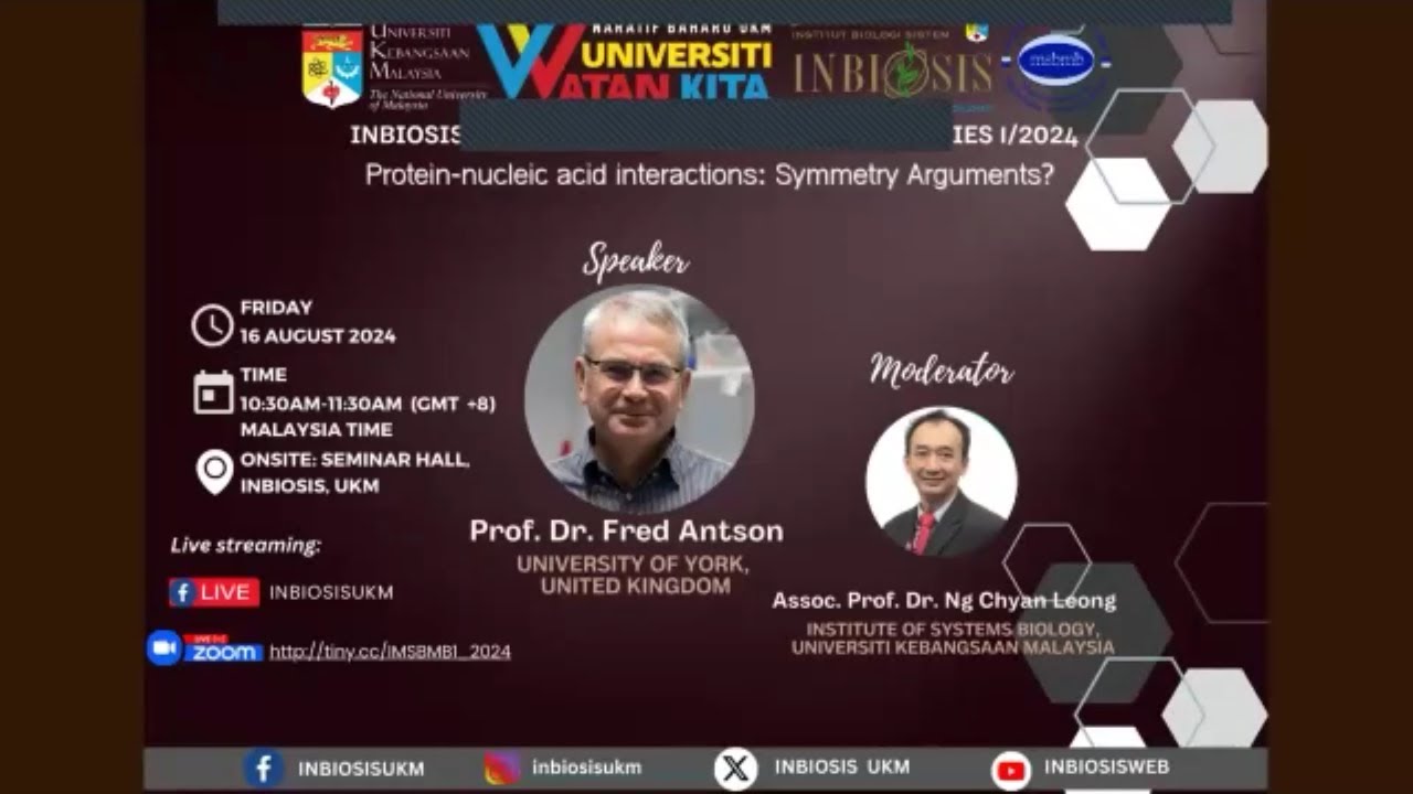 INBIOSIS-MSBMB Hybrid Seminar Lecture Series 1/2024 - YouTube