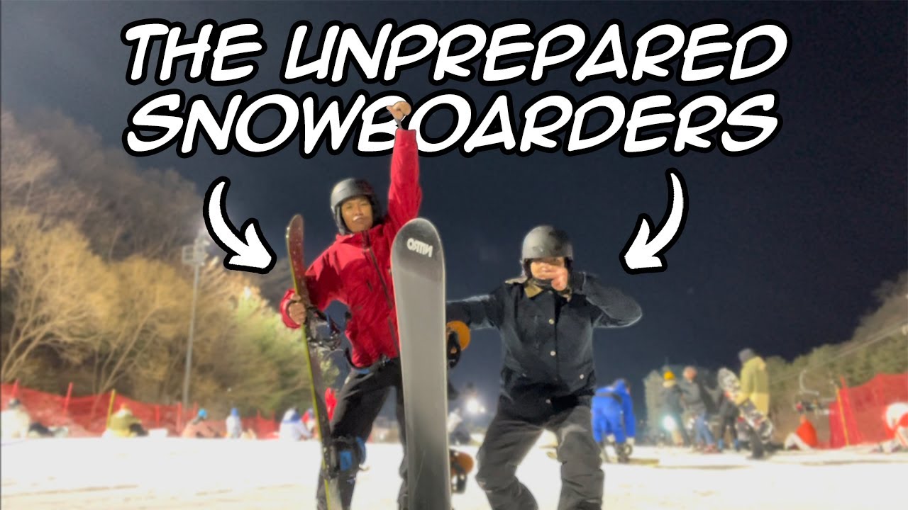 Beginners Survived Snowboarding with NO GLOVES - YouTube