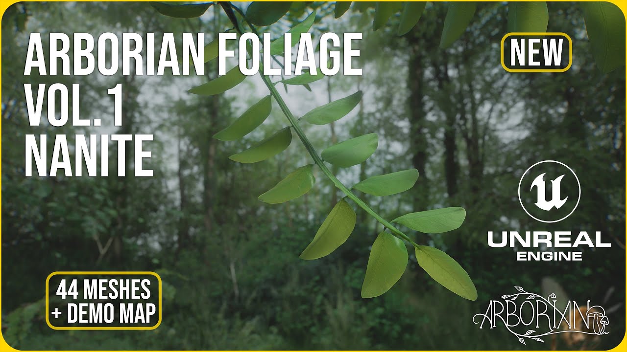 ArborianStudio Foliage Vol.1 | Nanite Foliage - YouTube