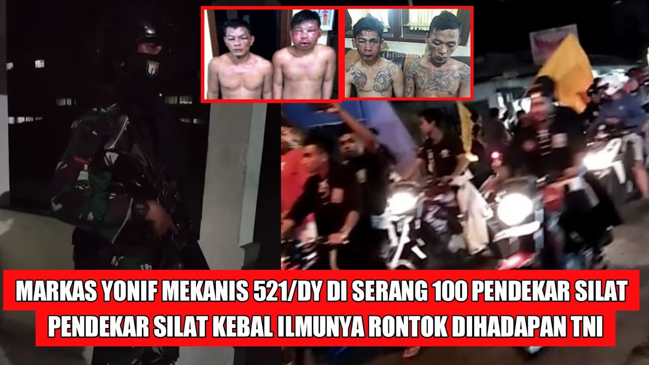 SEDANG JAGA POS!! 100 PENDEKAR SILAT SERANG BATALYON MEKANIS 521/DY ...
