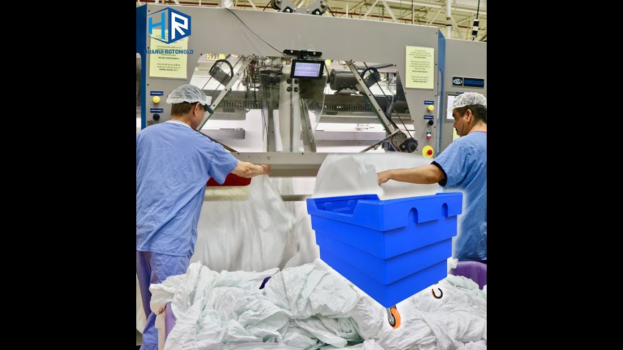 How China's largest rotomolded linen cart factory produces linen carts ...