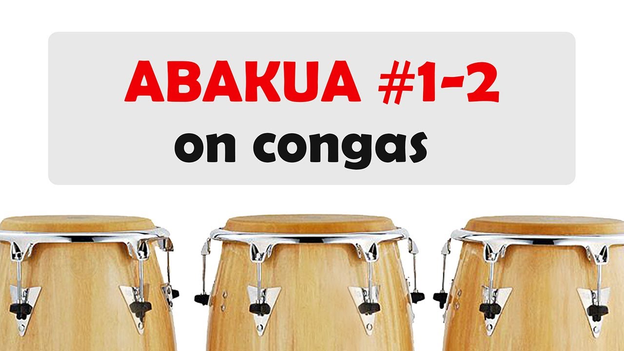 Abakua Rhythm Played on Congas Fast and Slow Tempo - YouTube