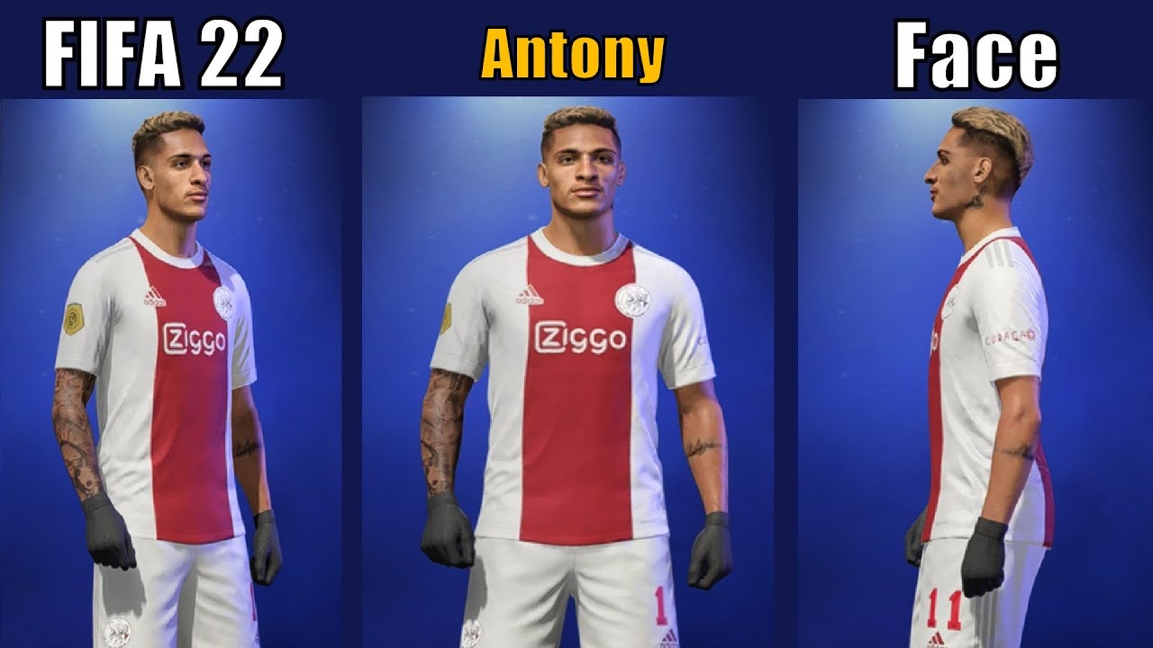 FIFA 22, Antony Face Mod For Pc - YouTube