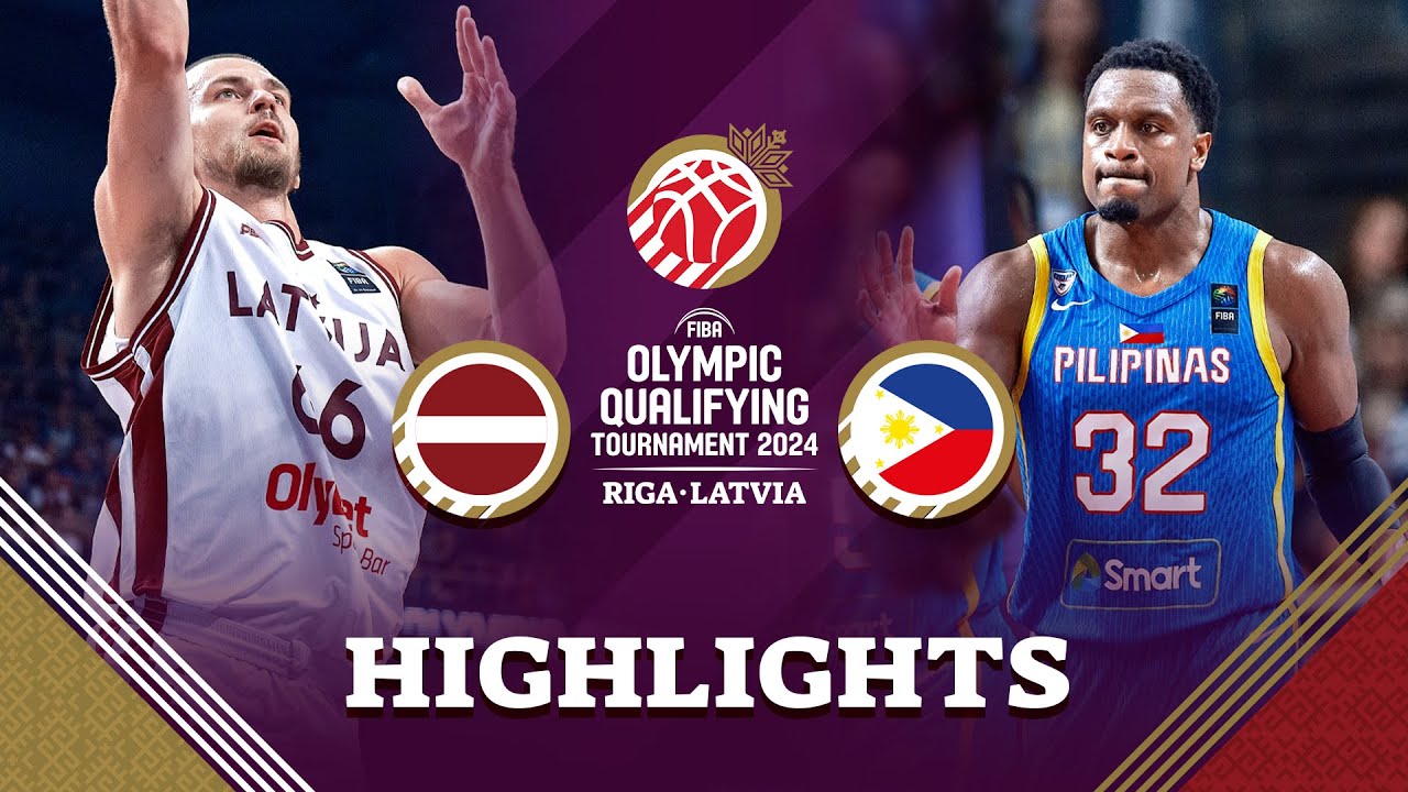 HISTORIC win for Philippines 🇵🇭 over Latvia 🇱🇻 in Riga | Highlights | FIBA OQT 2024 Latvia - YouTube