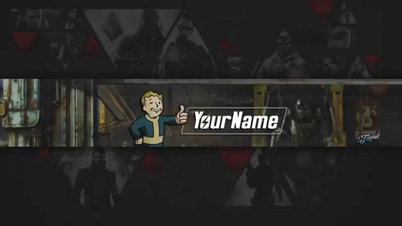 Bannner Fallout 4 editable Gratis/Free - YouTube