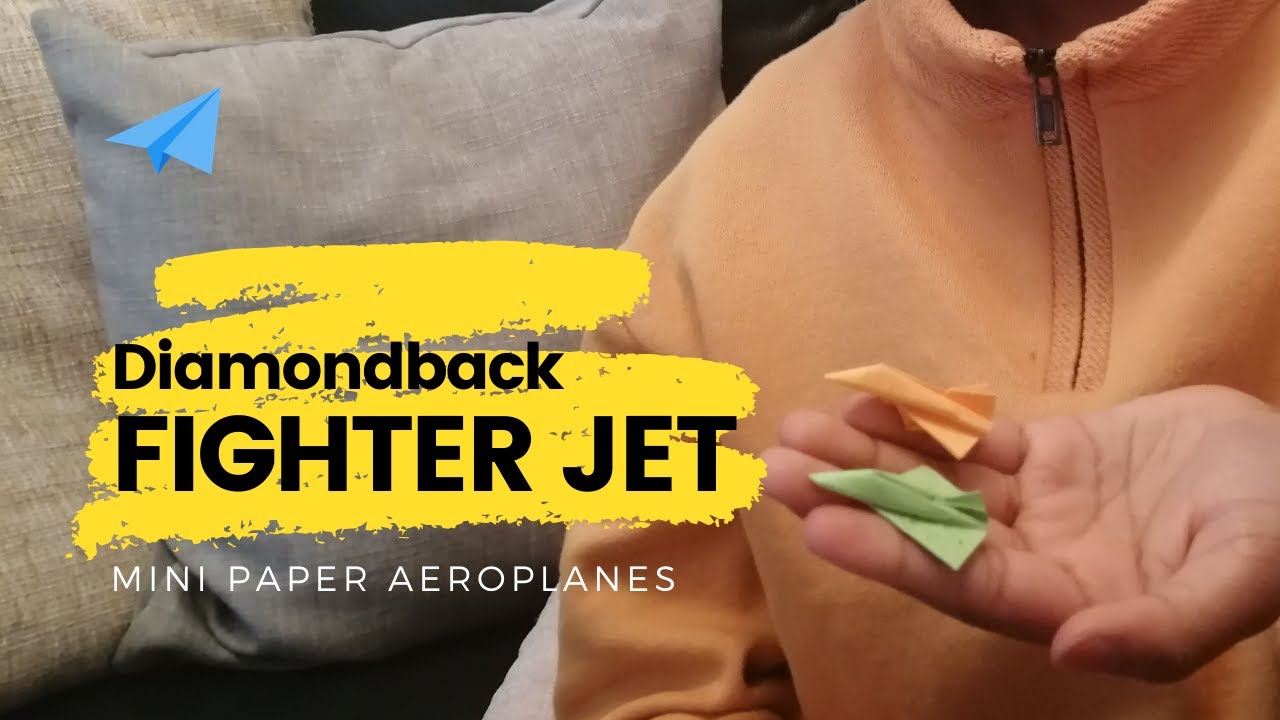 How To Make A Jet Paper Airplane MINI Origami Plane Diamondback How To Make A Jet Paper Airplane MINI Origami Plane Diamondback