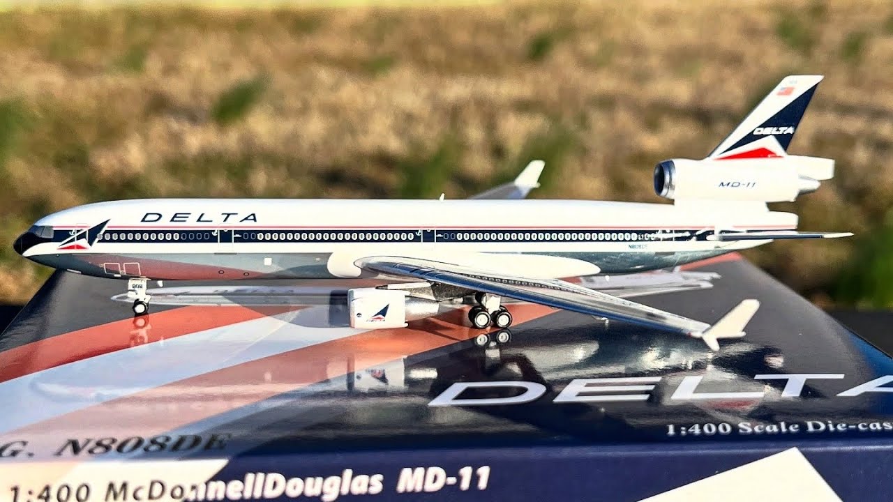 Panda Models Delta Air Lines Mcdonnel Douglas MD-11 Widget Livery 1/400 ...