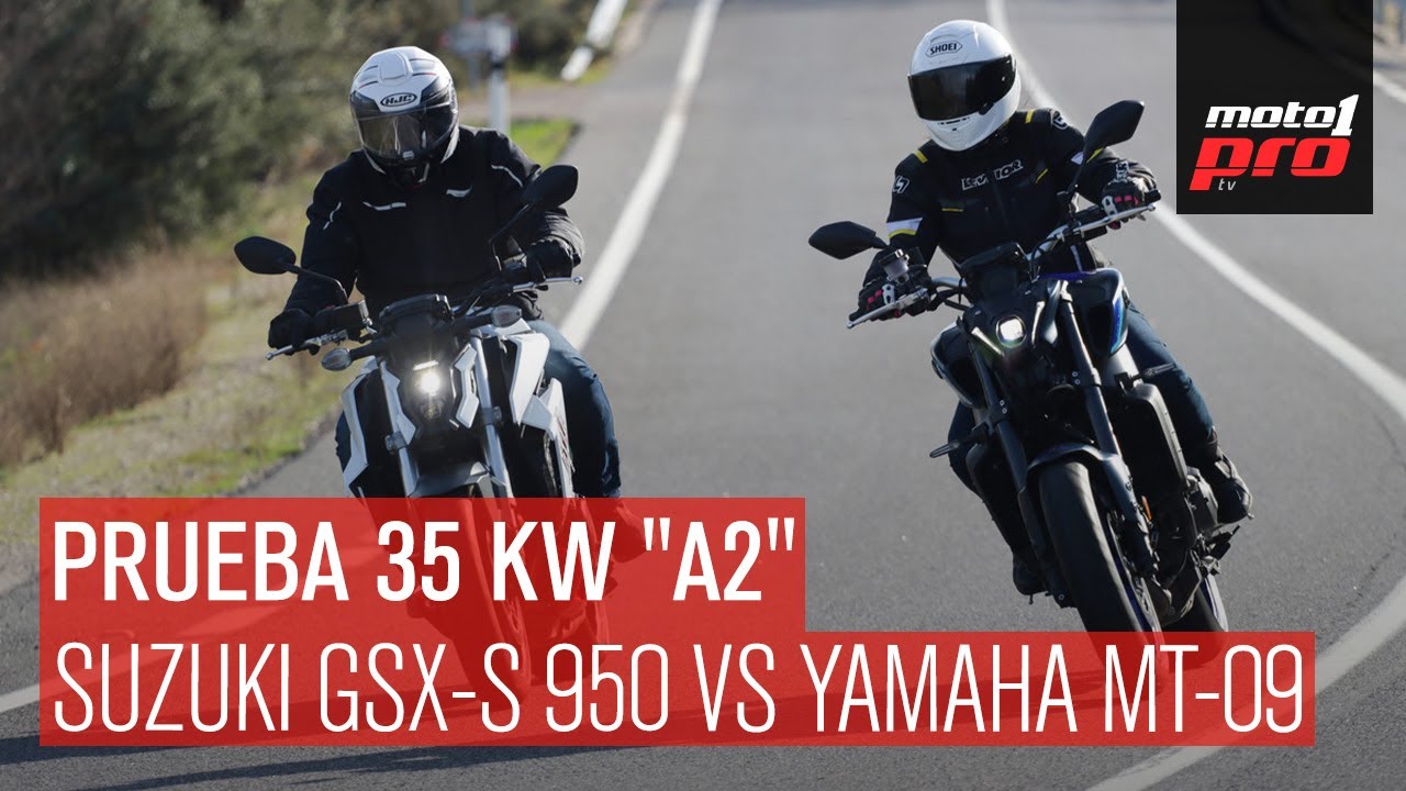 Comparativa Hypernaked "Carnet A2": Suzuki GSX-S 950 vs Yamaha MT-09 ...