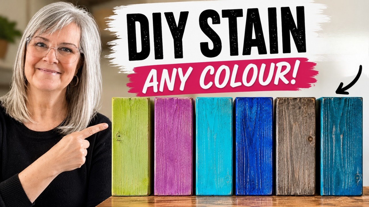 DIY Colored Wood Stain: Create Custom Shades for Less - YouTube