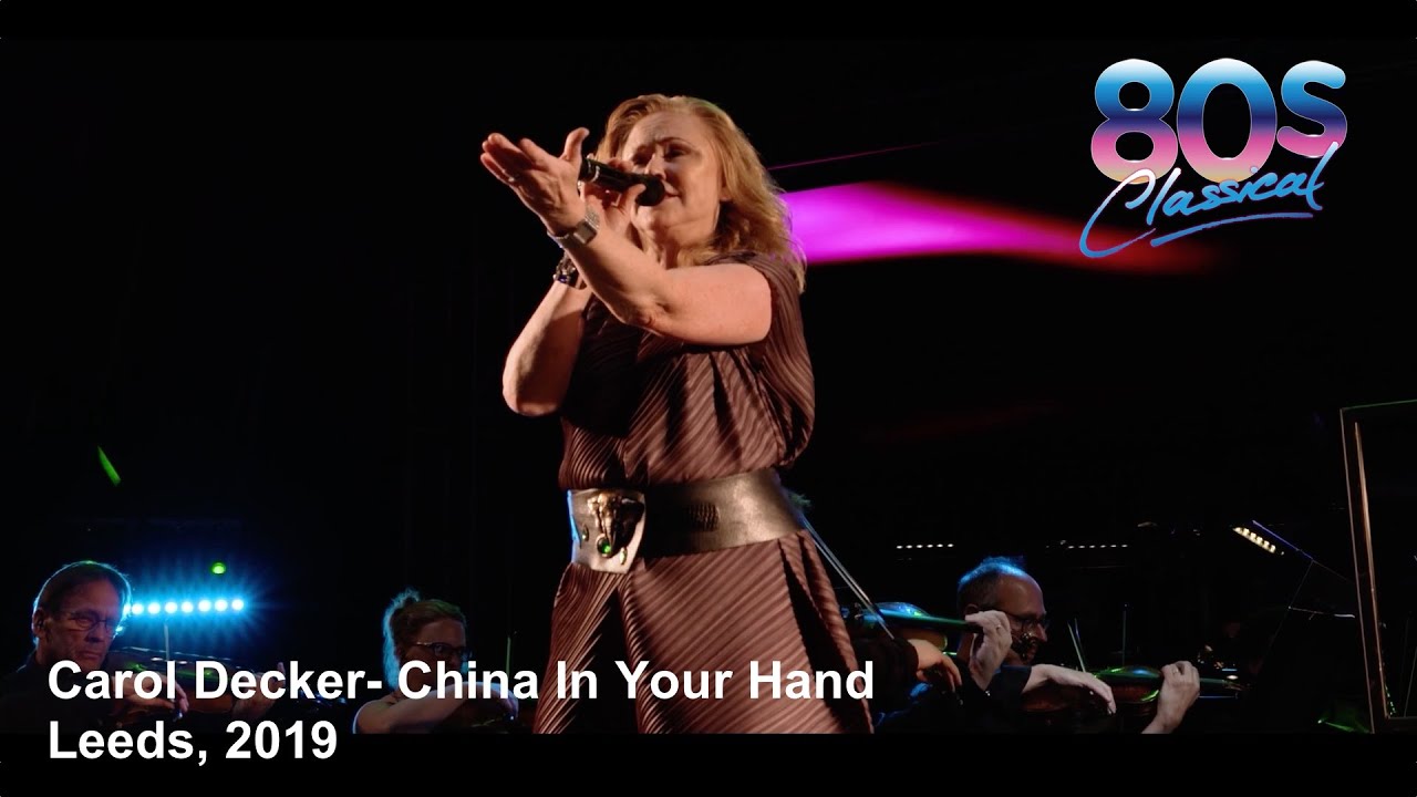 Carol Decker - China in your Hand LIVE at 80s Classical, 2019 - YouTube