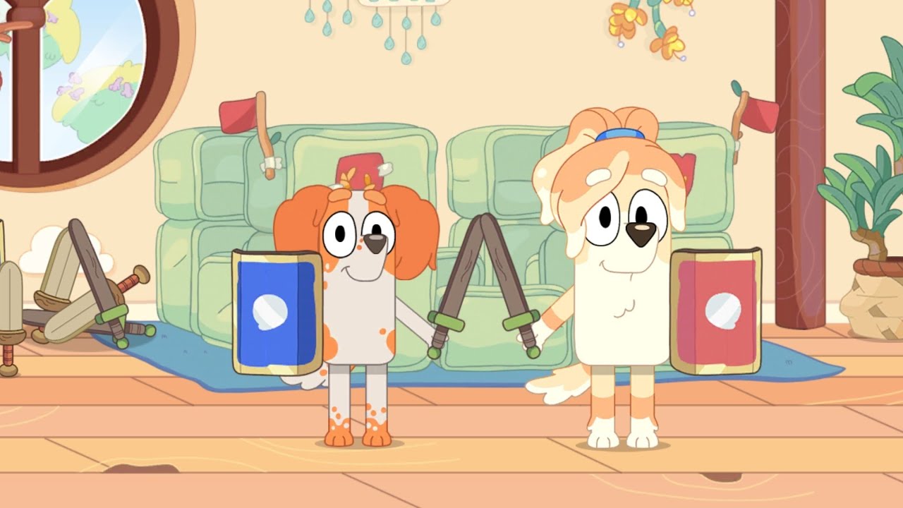 Bluey: Frisky and Mia Dueling Practice || Gameplay 13 of Bluey let's ...