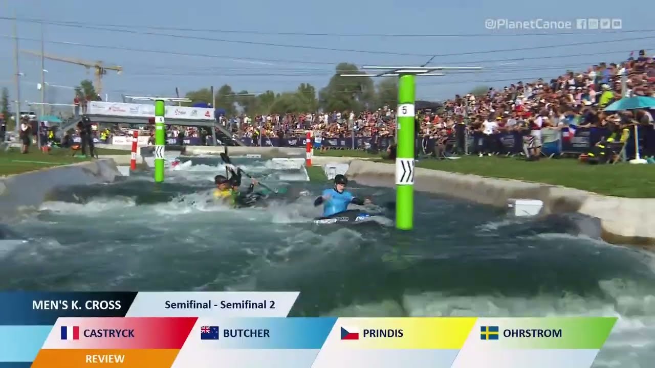 Men's Kayak Cross SF2 / 2023 ICF Canoe-Kayak Slalom World Cup Vaires ...