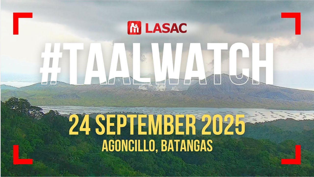 🔴 TAAL VOLCANO LIVE | 24 SEPTEMBER 2025 | Alert Level 1 - YouTube