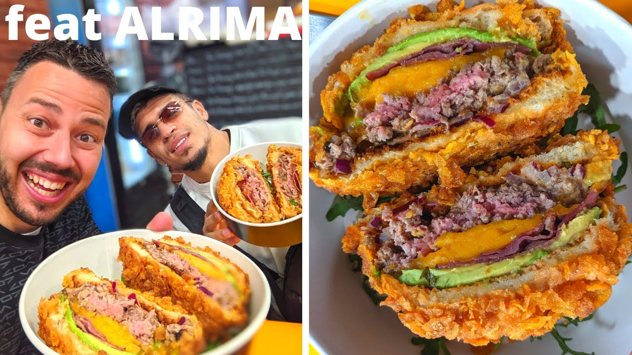 New Concept! On teste un BURGER FRIT avec ALRIMA! - VLOG 1137 - YouTube