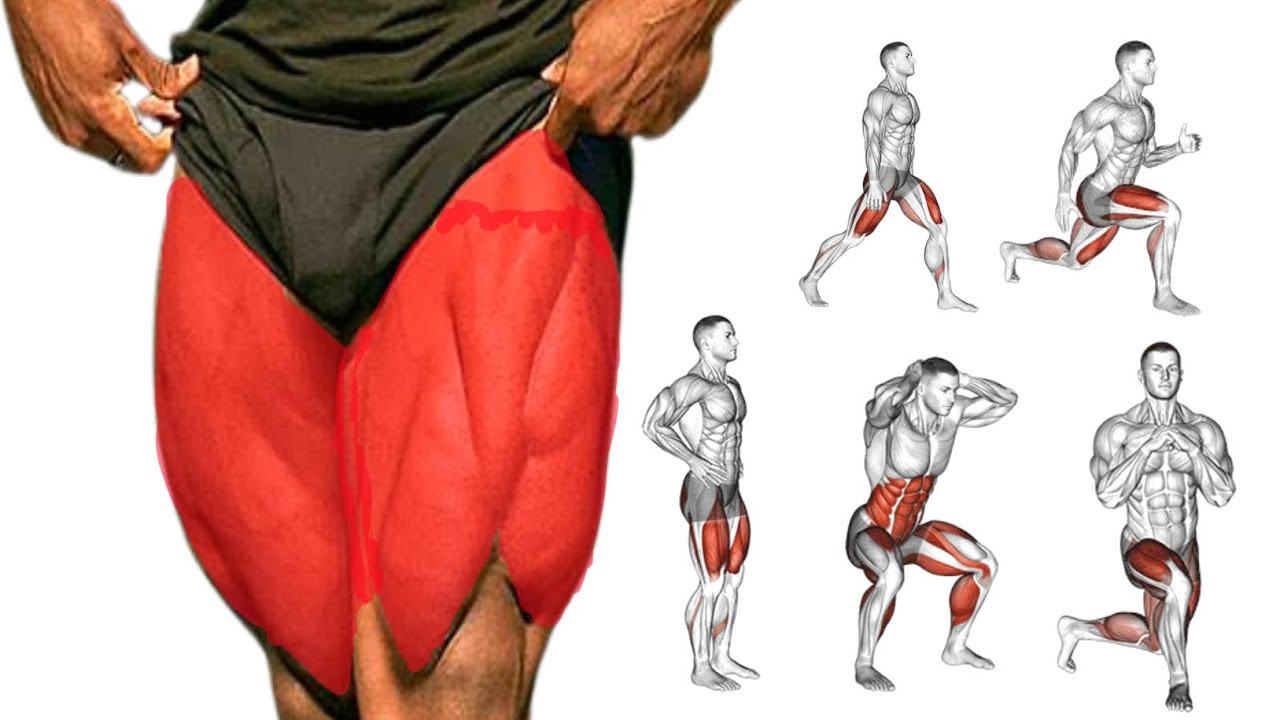 Leg Workout At Home 💪 How To Get A Massive Leg Workout∆ Thigh, Calves ...