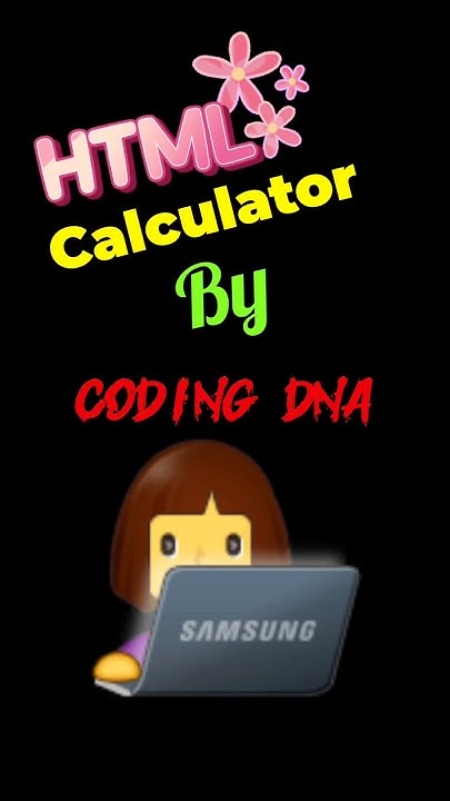How to make calculator in HTML - YouTube