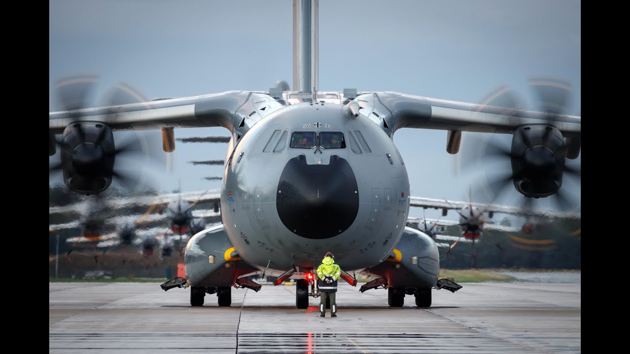 The Airbus A400M Atlas has the Short landing capability and the amazing ...