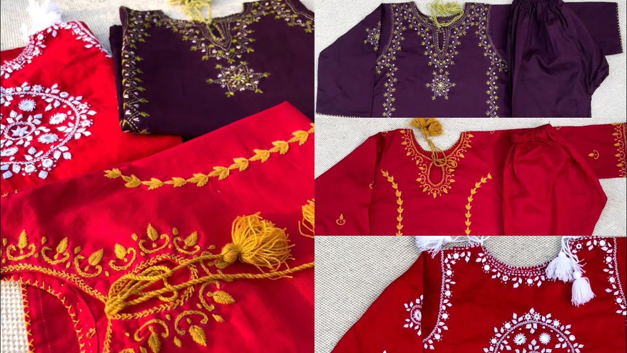 1 to 10 year Baby Girl's New Summer Hand Embroided Collection ...