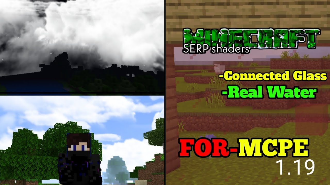 Top 2 Java edition like shader for Minecraft Pe||With Connected glass ...
