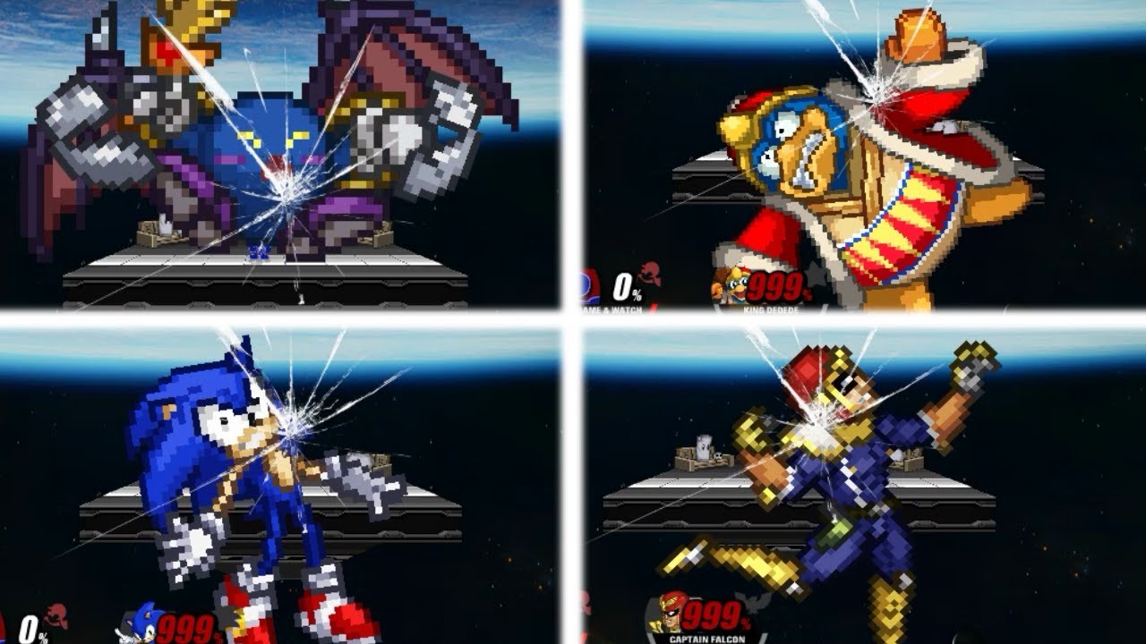 SSF2 Beta 1.4 | All Screen KOs on Characters - YouTube