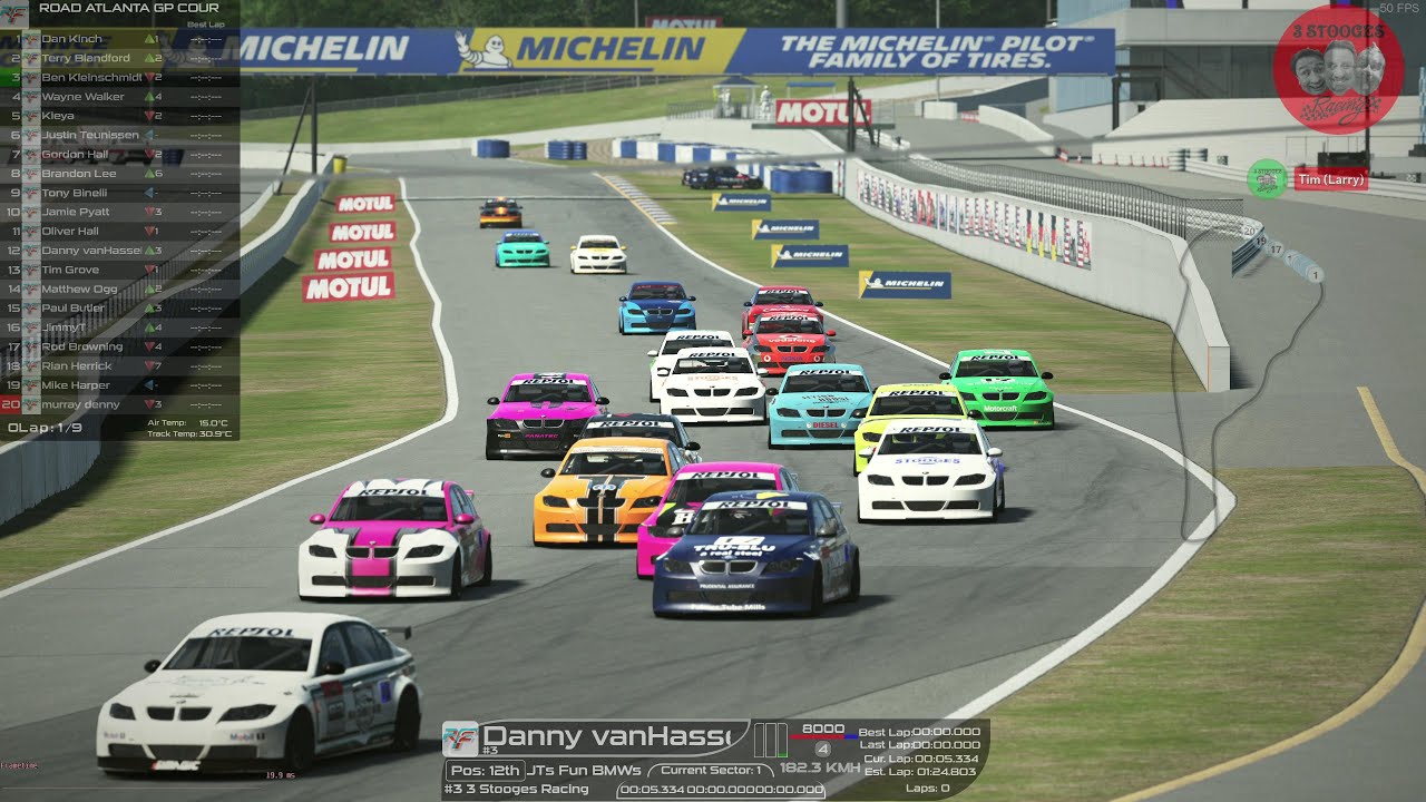2024 06 08 Race 5 rfactor 2 mod BMW WTCC E90 Road Atlanta 2024 - YouTube