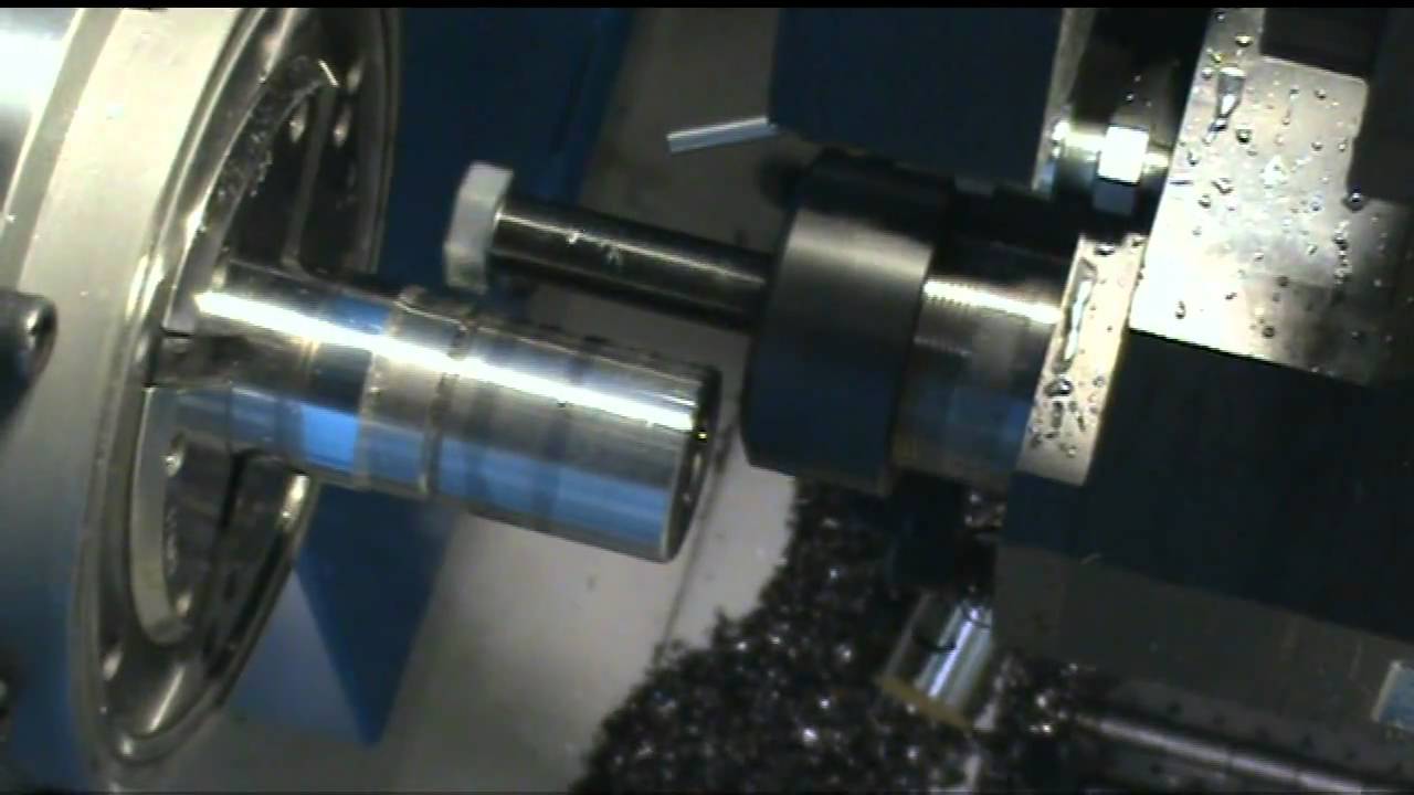 CNC Lathe - Piston Rod Mfg System by Bardons & Oliver - YouTube