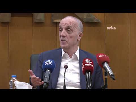 TÜRK-İŞ Genel Başkanı Ergün Atalay, TÜRK-İŞ Genel Merkezi’nde açıklama yapıyor #Canlı