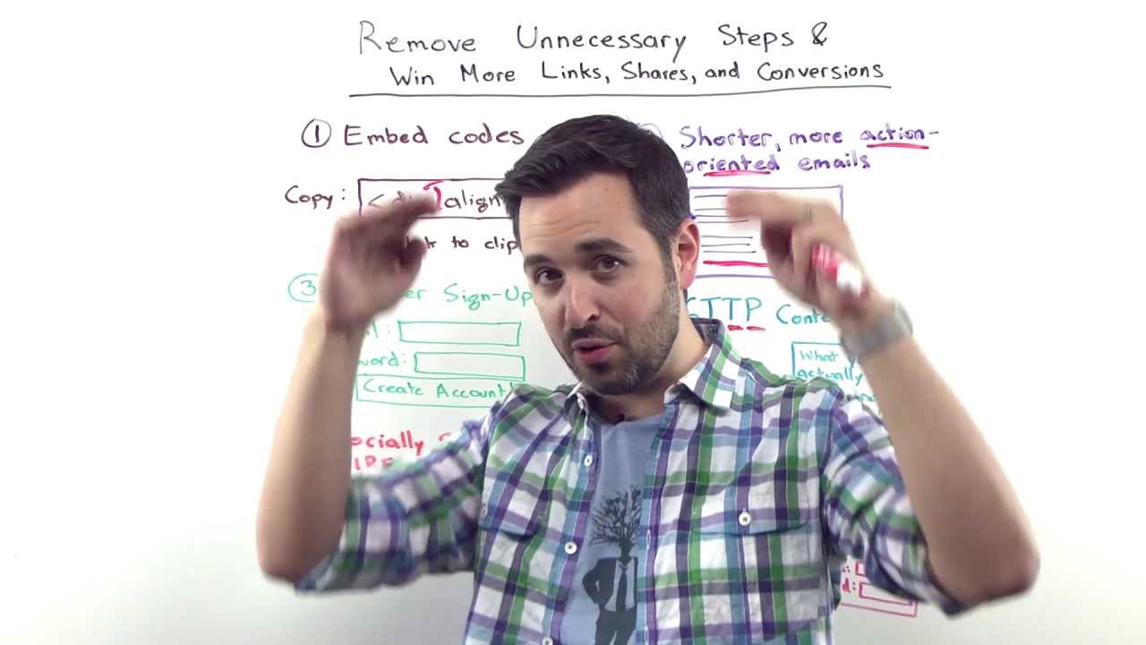 Remove Unnecessary Steps - Whiteboard Friday - YouTube