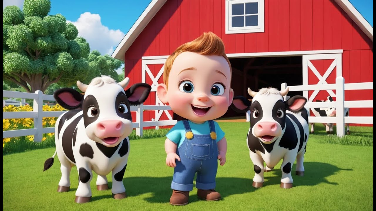 Baby Cow Say Moo Moo Moo | Fun Animal Sound Song for Kids | Sing Along ...