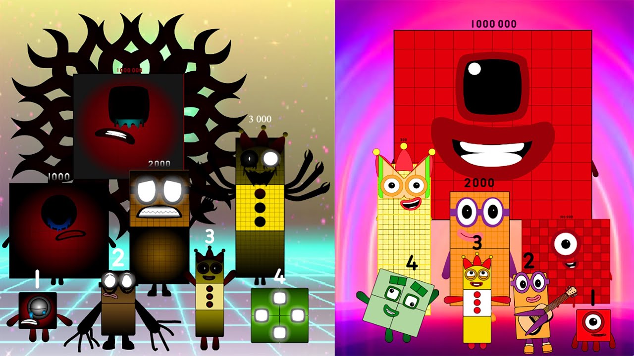 UBD vs Normal ! Uncannyblocks Band Different vs Numberblocks Band Unit ...