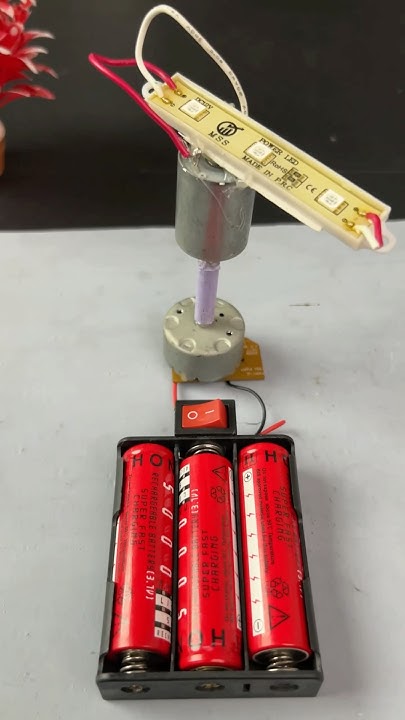 DIY Dc Motor & LED Project | DC Motor Hacks With Led Lights #shorts #dcmotor #trending - YouTube