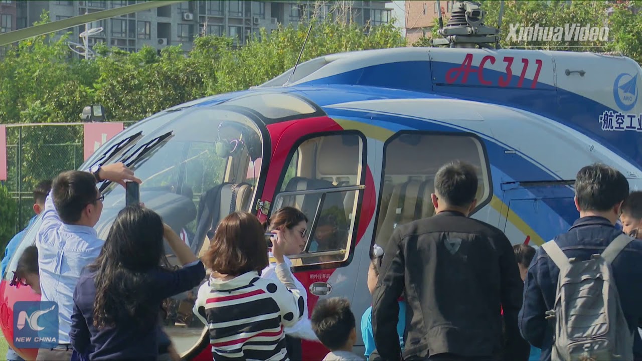 China's newly-developed AC311A helicopter highlights job fair held in ...