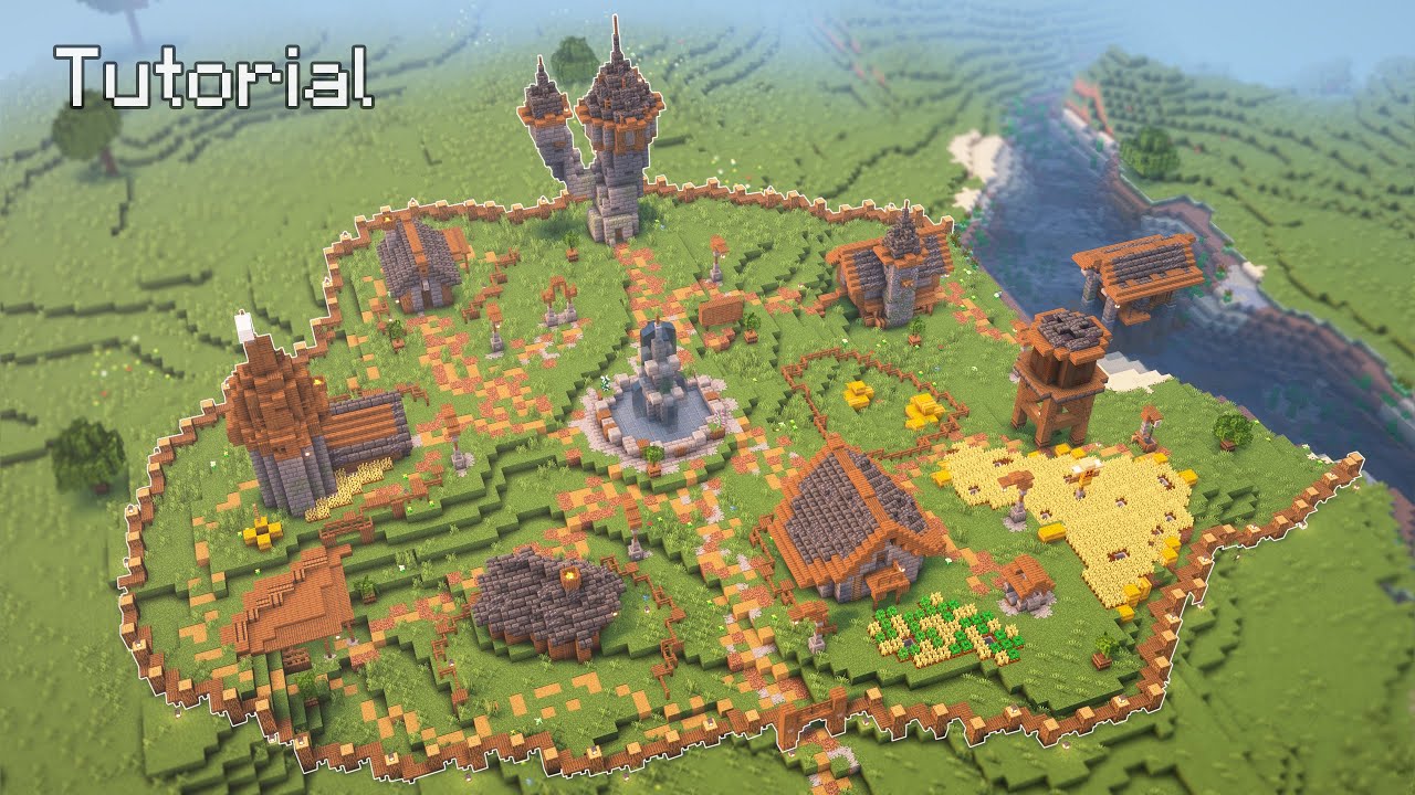 I Built a Medieval Village in Minecraft | Tutorial - YouTube