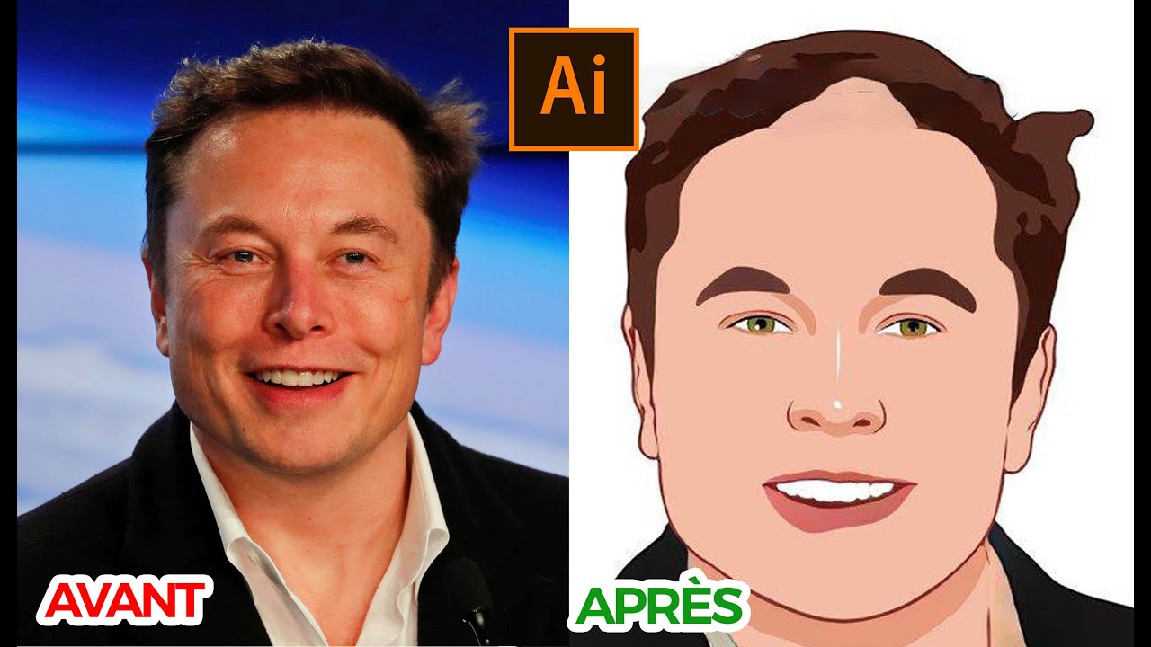 IA ILLUSTRATOR2023-TRANSFORMER VOTRE PHOTO EN #DESSIN #CARTOON AVEC #AI ...