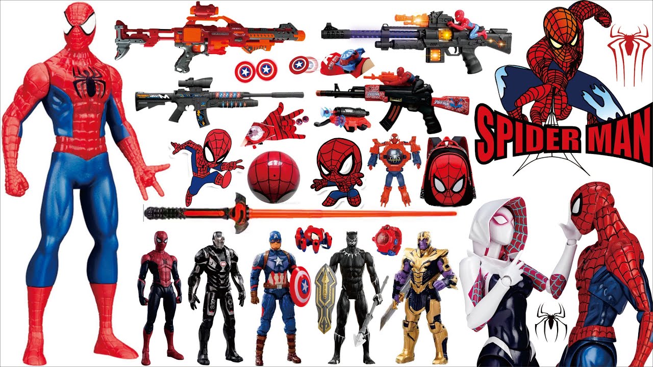 Marvel toy unboxing test, Spider Man shield, Captain America doll, Iron ...