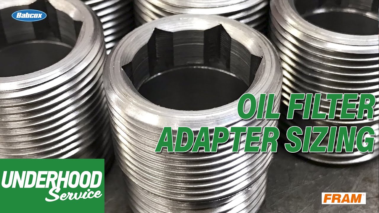 Oil Filter Adapter Sizing 1080 - YouTube