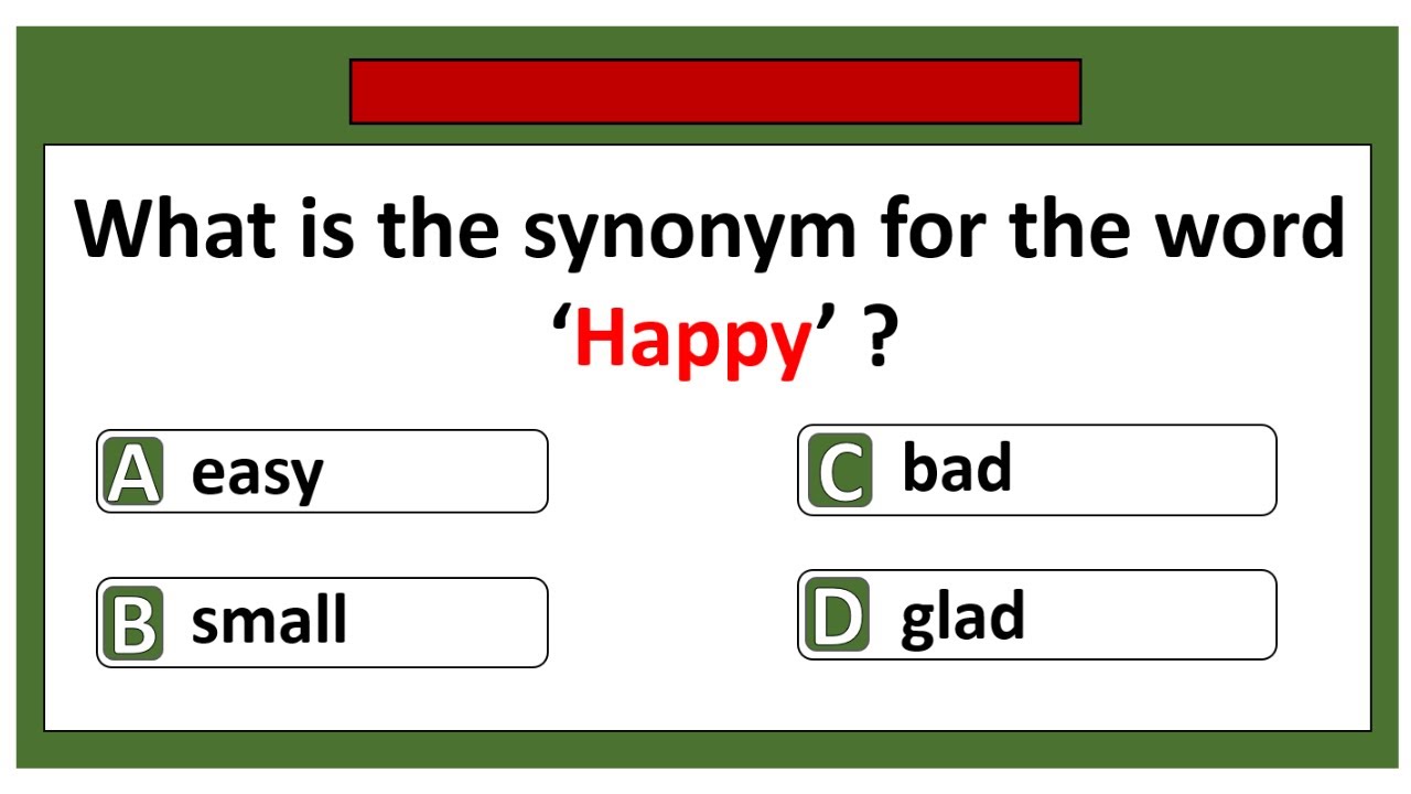 Synonyms Quiz: CAN YOU SCORE 10/10 ON THIS QUIZ? #synonym 1 - YouTube