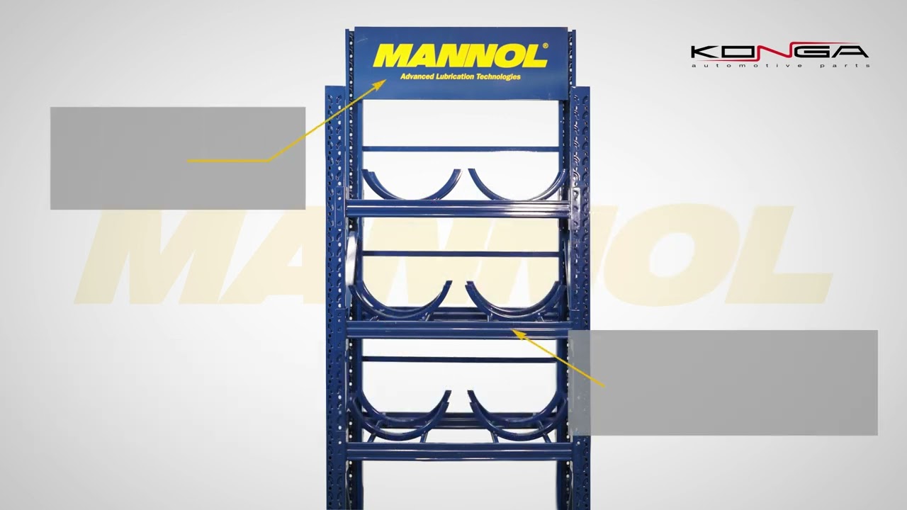 Mannol KONGA Regal Ölregal Rack MN1513 video - YouTube